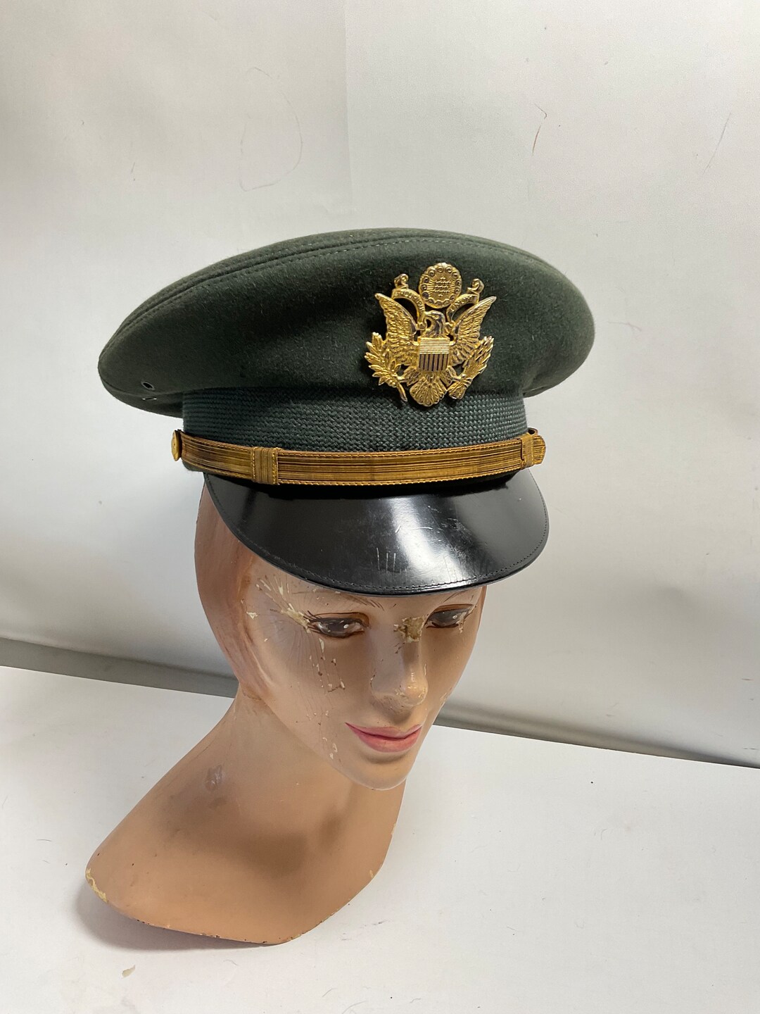 Vintage US Army Military Officers Cap Berkshire Deluxe Vietnam - Etsy