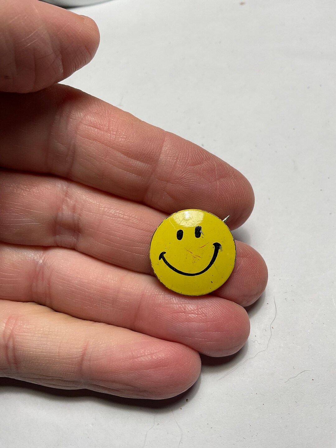 Old 1960's 70's Peace and Love Happy Face Pin or - Etsy