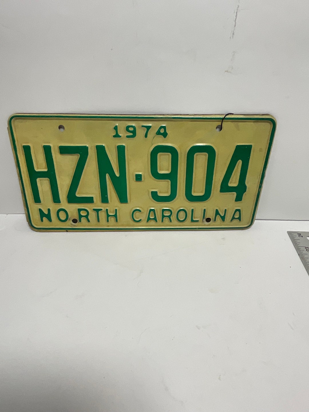 Vintage North Carolina License Plate 1974 HZN-904 Bx Bb - Etsy