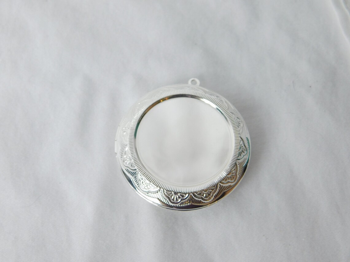Silver Tone or Plate Large Locket for Supply DIY Craft Locket - Etsy