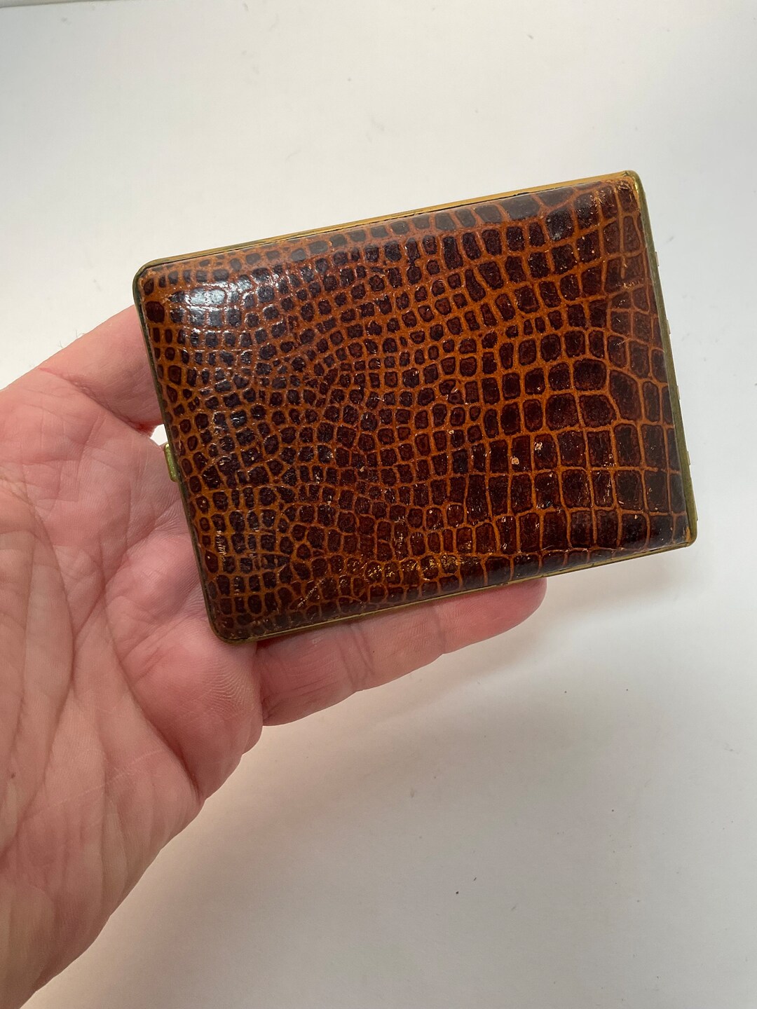 Vintage Leather Hard Cigarette Holder Case Kp Box - Etsy