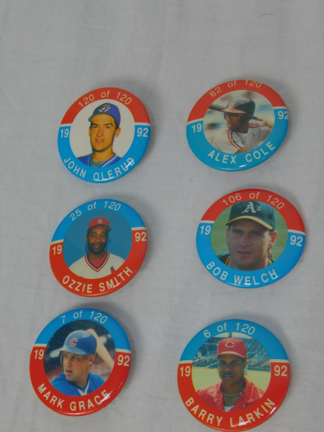 1992 Vintage Major League Baseball Photo Pin Pinback Buttons - Etsy