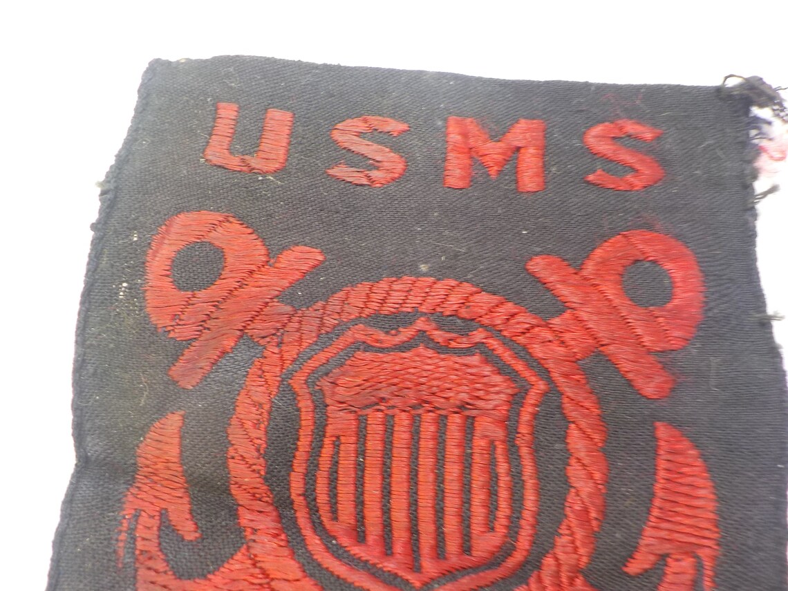 WW2 Era USMS Maritime Service Insignia Uniform Patch PA74 | Etsy
