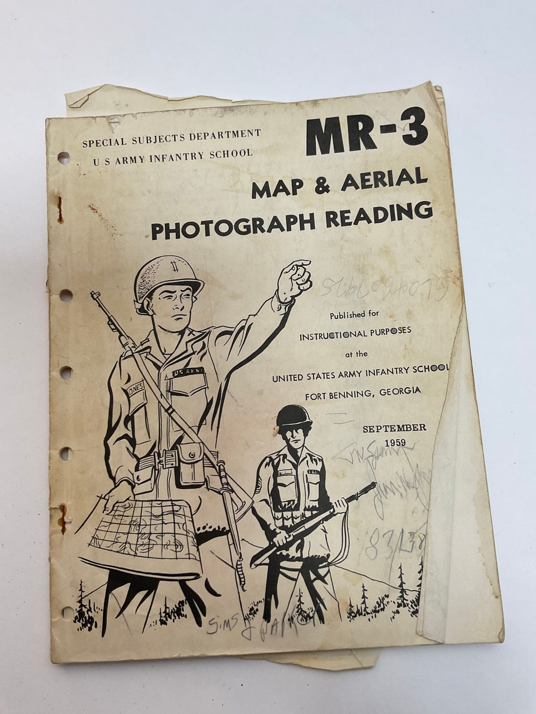 US Army Map and Aerial Photograph Reading Infantry School Instruction ...