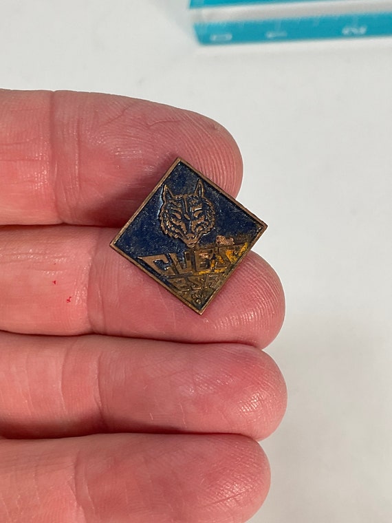 scout button pin - Gem