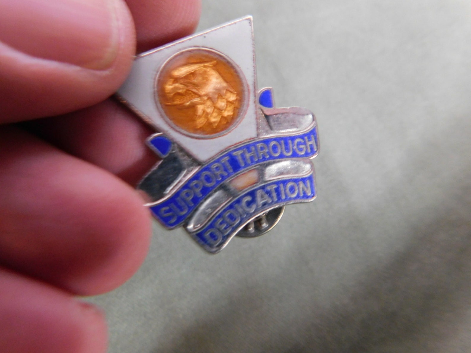 Vintage US Army Pin or Di Badge Crest That Reads support - Etsy