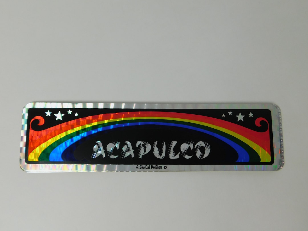 Vintage 1970's 80's Prism Rainbow Bumper Sticker That - Etsy