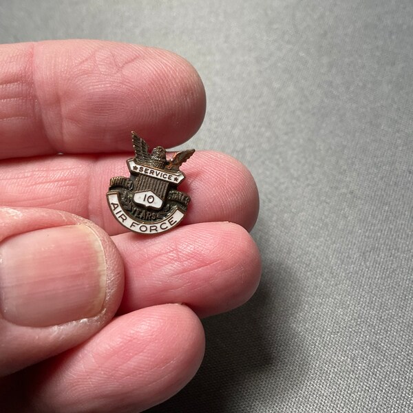 10 Years Service Pin - Etsy