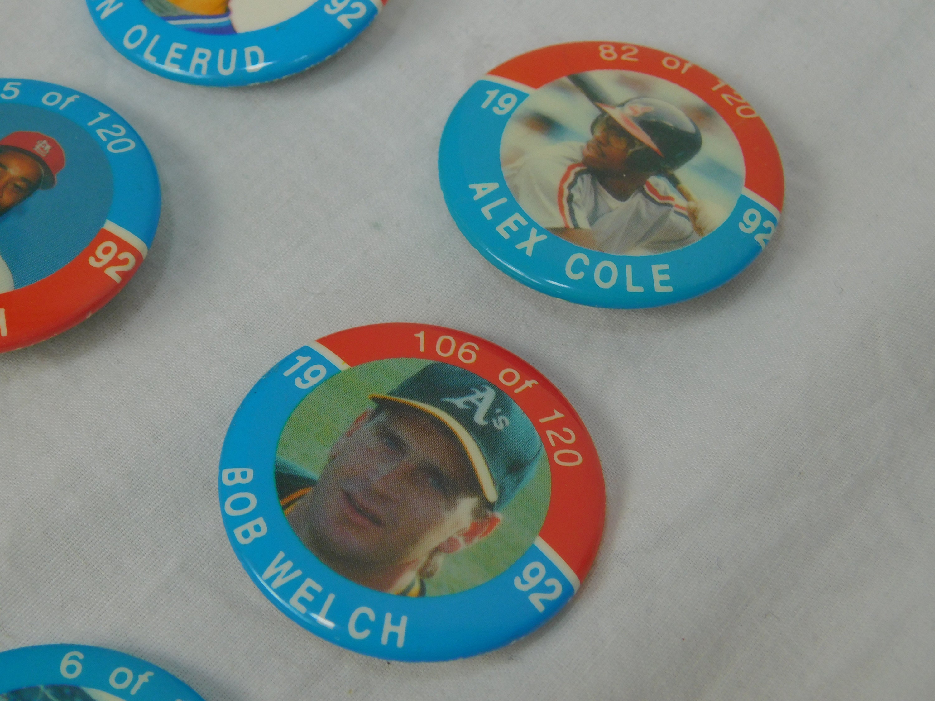 1992 Vintage Major League Baseball Photo Pin Pinback Buttons | Etsy