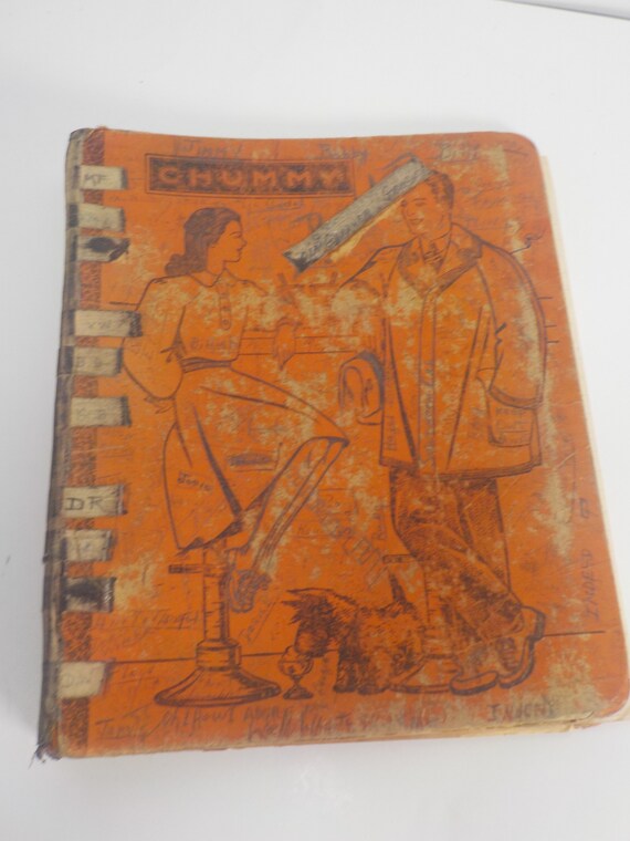 Art & Collectibles 1940's School Notebook Binder with Poems About some ...