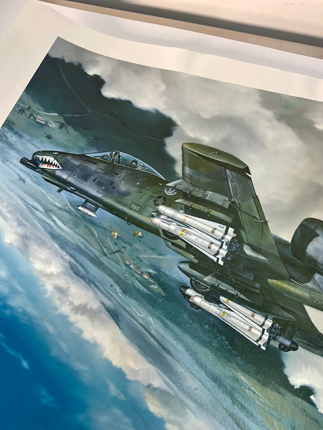 1991 USAF US Air Force A-10A Thunderbolt Art Print by Mark - Etsy