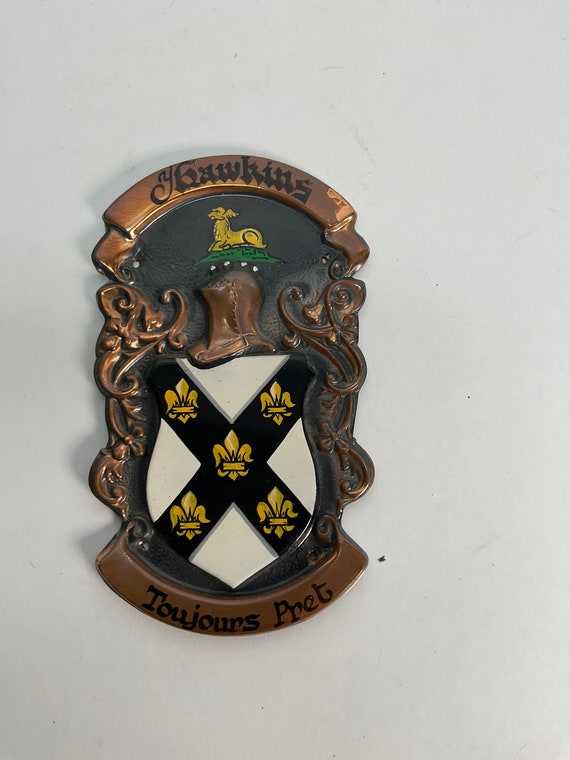 Stamped Copper Family Tree Shield or Crest Hand Painted - Etsy