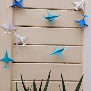 Paper Planes Garlands, Origami Planes on Strings, Paper Airplanes ...