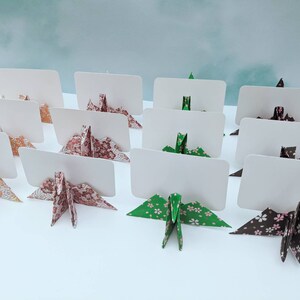 Set of 20 Origami Cranes Place Card Holder Name Card Table - Etsy UK