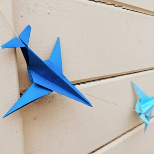 Paper Planes Garlands, Origami Planes on Strings, Paper Airplanes ...