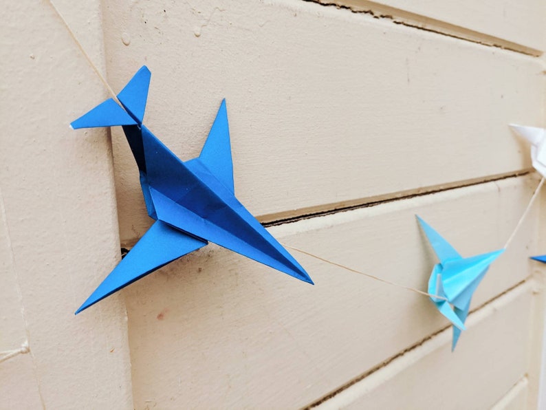 Paper Planes Garlands Origami Planes on Strings Paper - Etsy