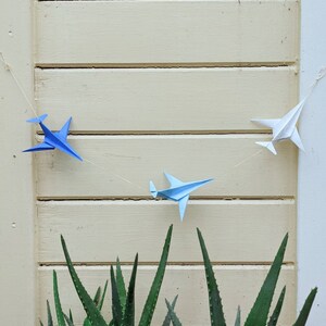 Paper Planes Garlands, Origami Planes on Strings, Paper Airplanes ...