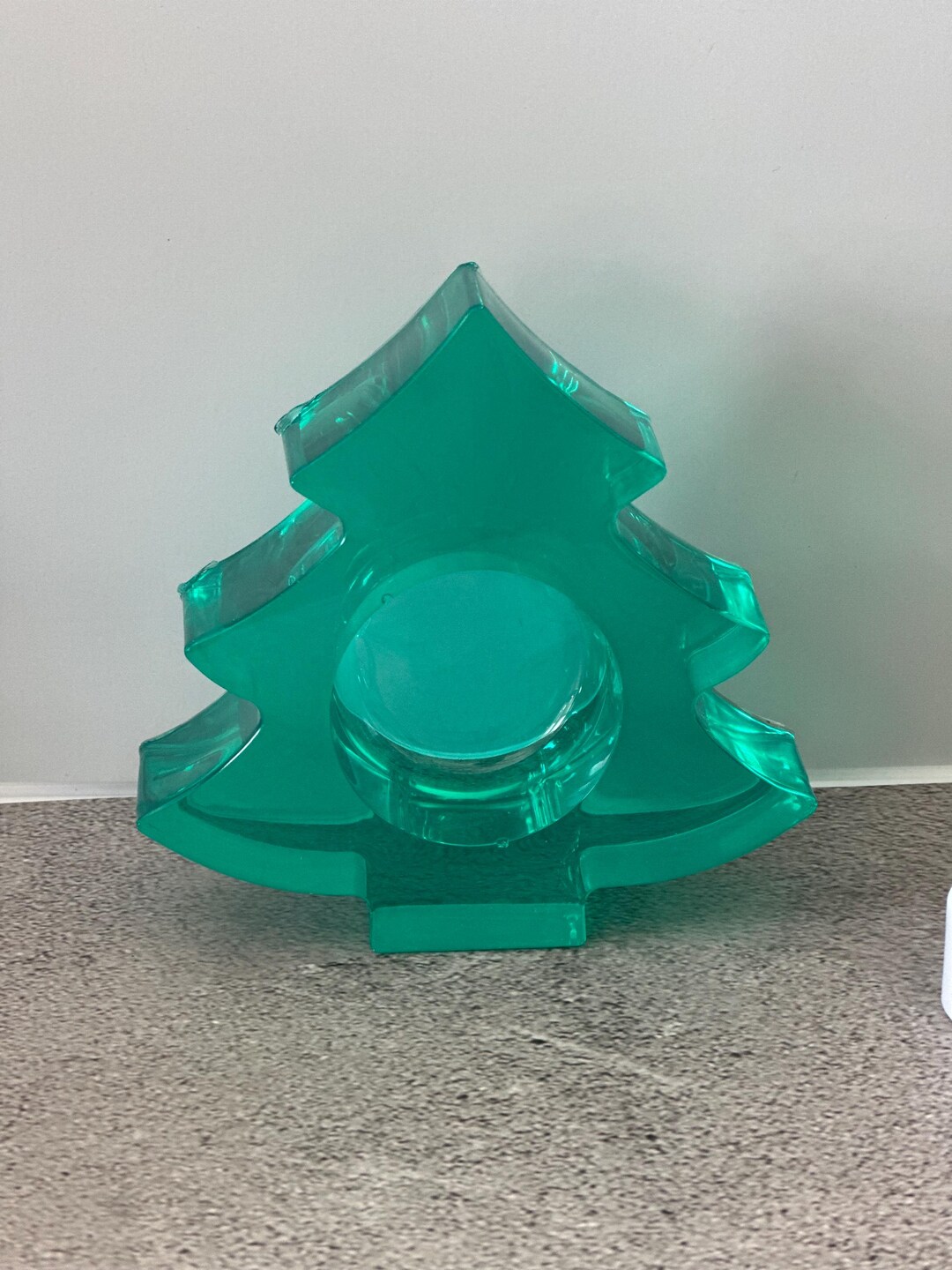 Christmas Tree Shaped Tea Light Holder. Green in Color - Etsy