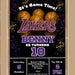 Los Angeles Lakers Birthday Invitation, Basketball Birthday Party ...
