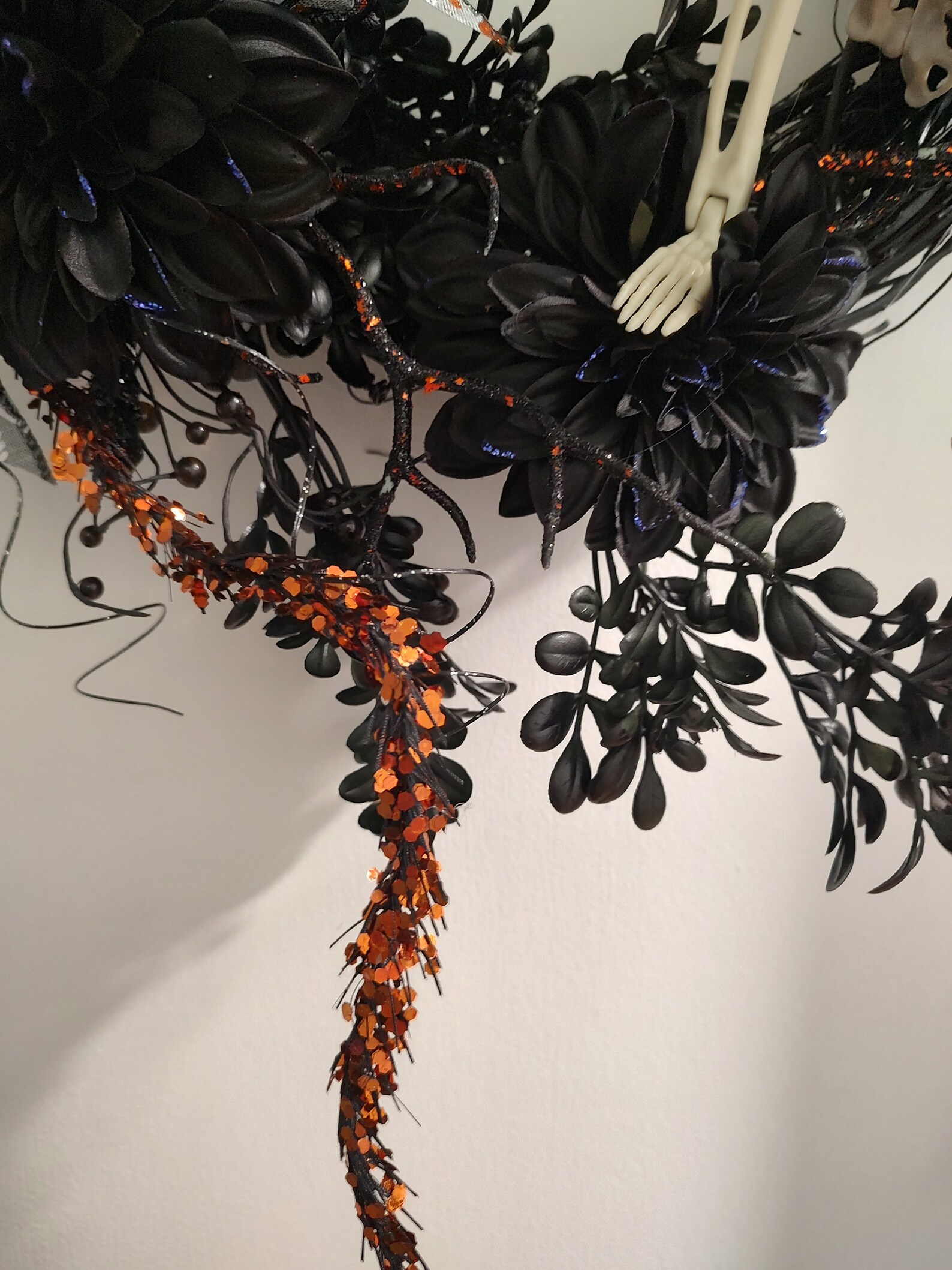 Halloween Spooky Witch Skeleton Pumpkin Wreath - Etsy