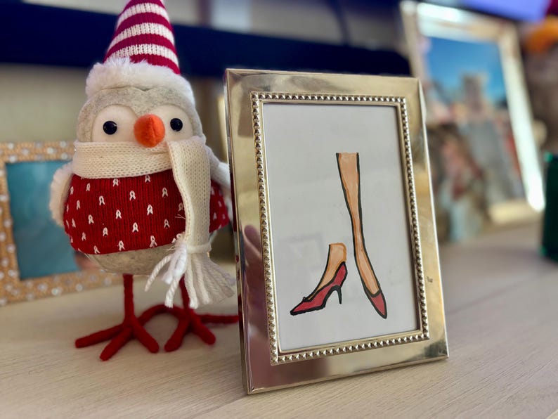 Vintage 1960’s Style Leg Painting, Andy Warhol 60’s Drawing / Painting ...