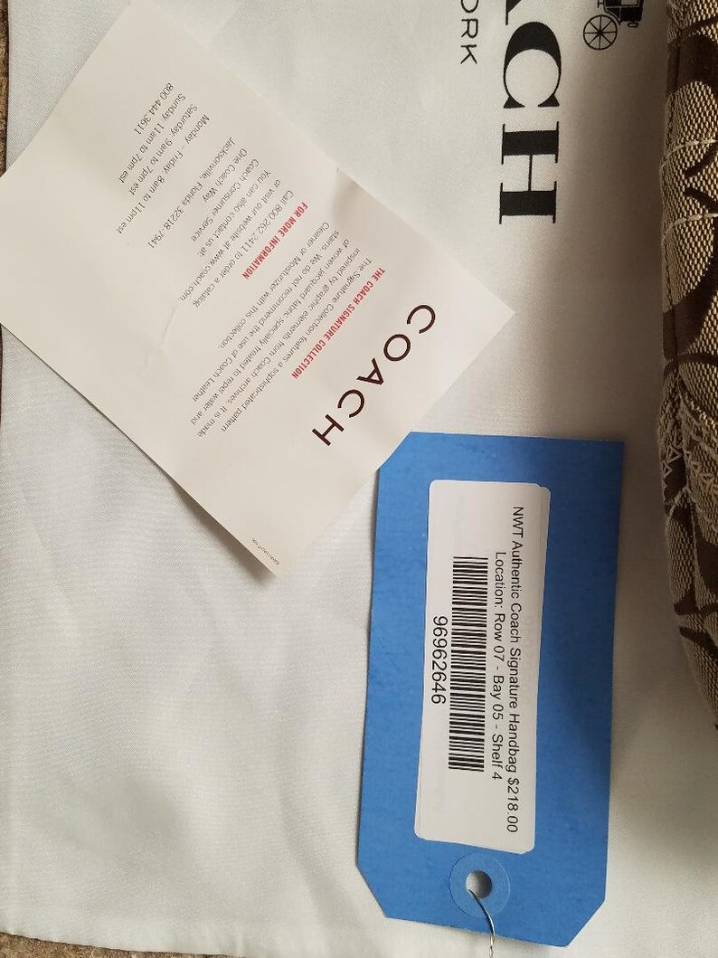 Coach Handbag Authentic New With Tags | Etsy