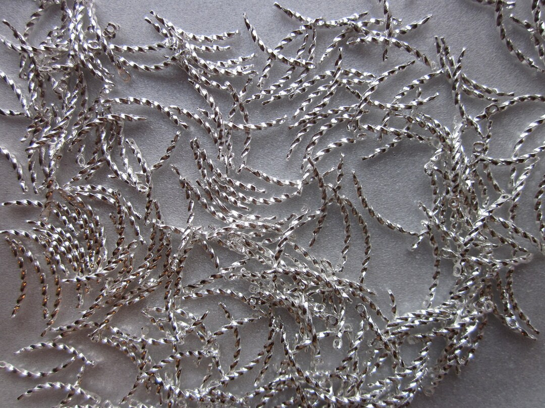 Silver Plated Carved Connectors 15x1mm 30 Connectors - Etsy