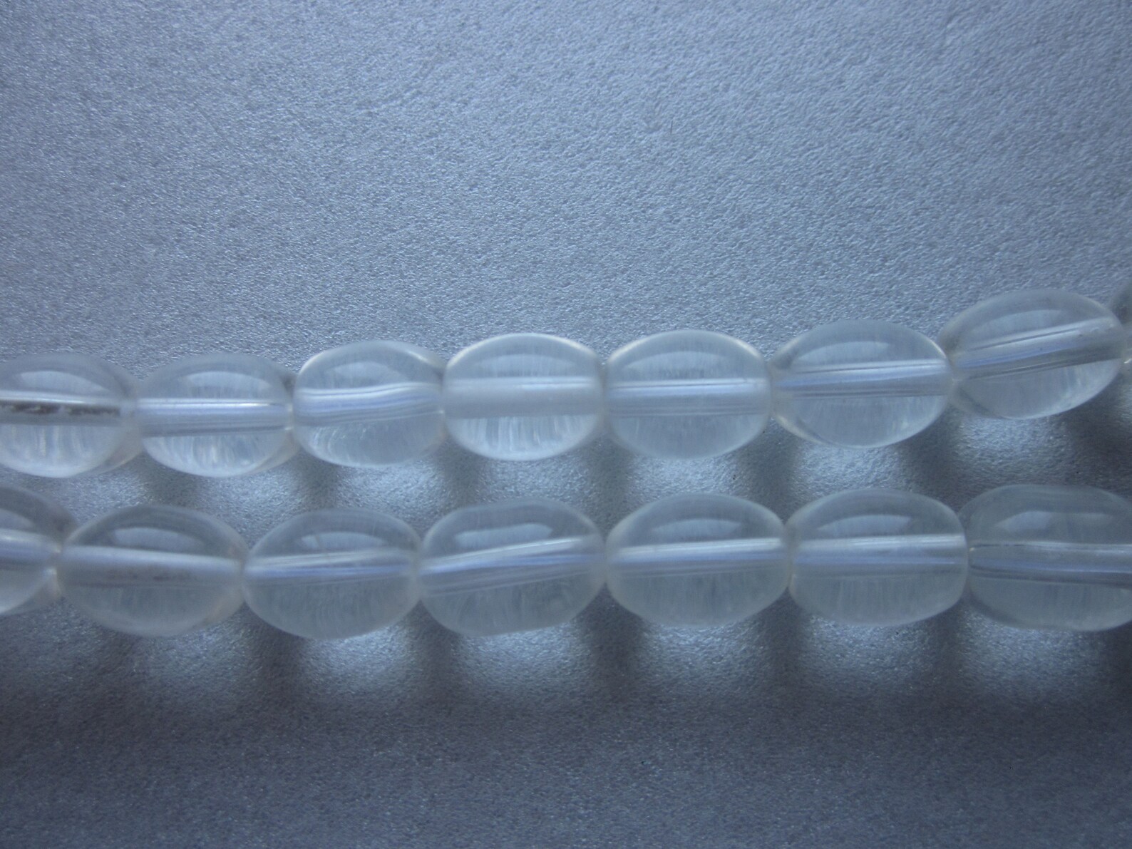 Clear Glass Oval Beads 11x8mm 12 Beads - Etsy