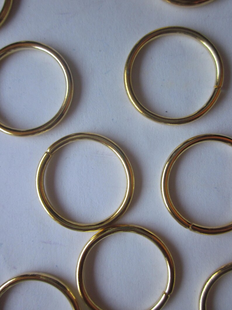 Iron Golden Color Jump Rings 20mm 40 Jump Rings - Etsy
