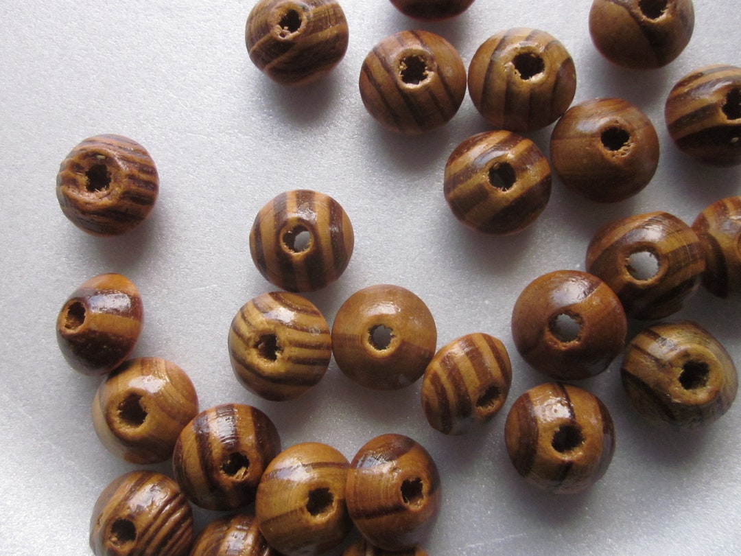 Brown Wood Rondelle Beads 16mm 14 Beads - Etsy New Zealand