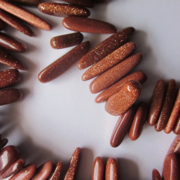 Brown Goldstone - Etsy