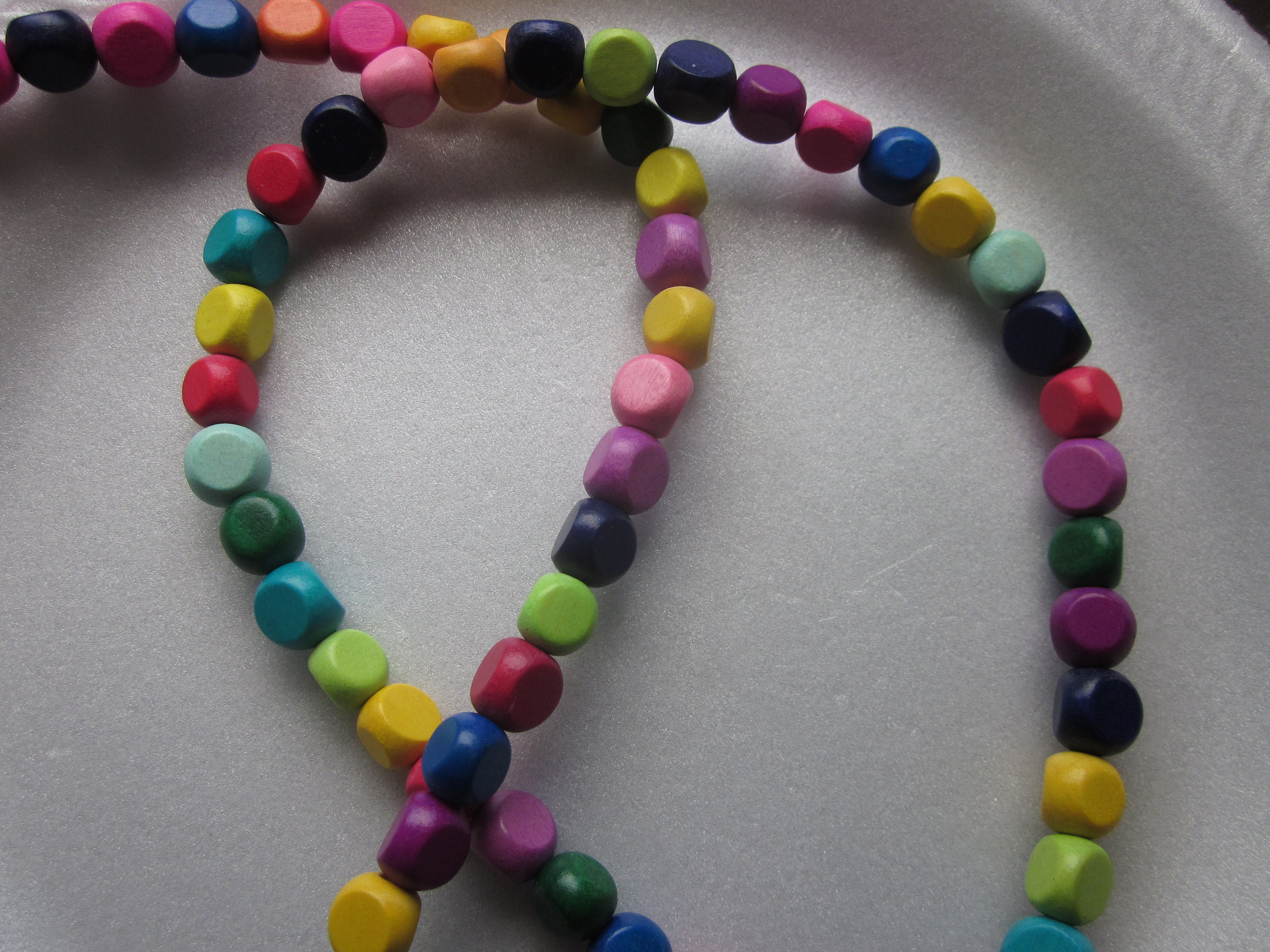 Rainbow Wood Beads 10mm 14 Beads | Etsy