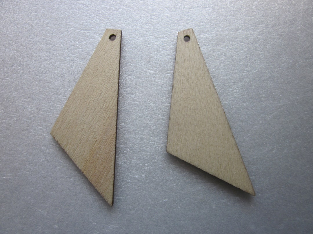 Beige Wood Pendants 50mm 4 Pendants - Etsy