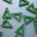 Green Wood Triangle Connectors 21mm 8 Connectors - Etsy
