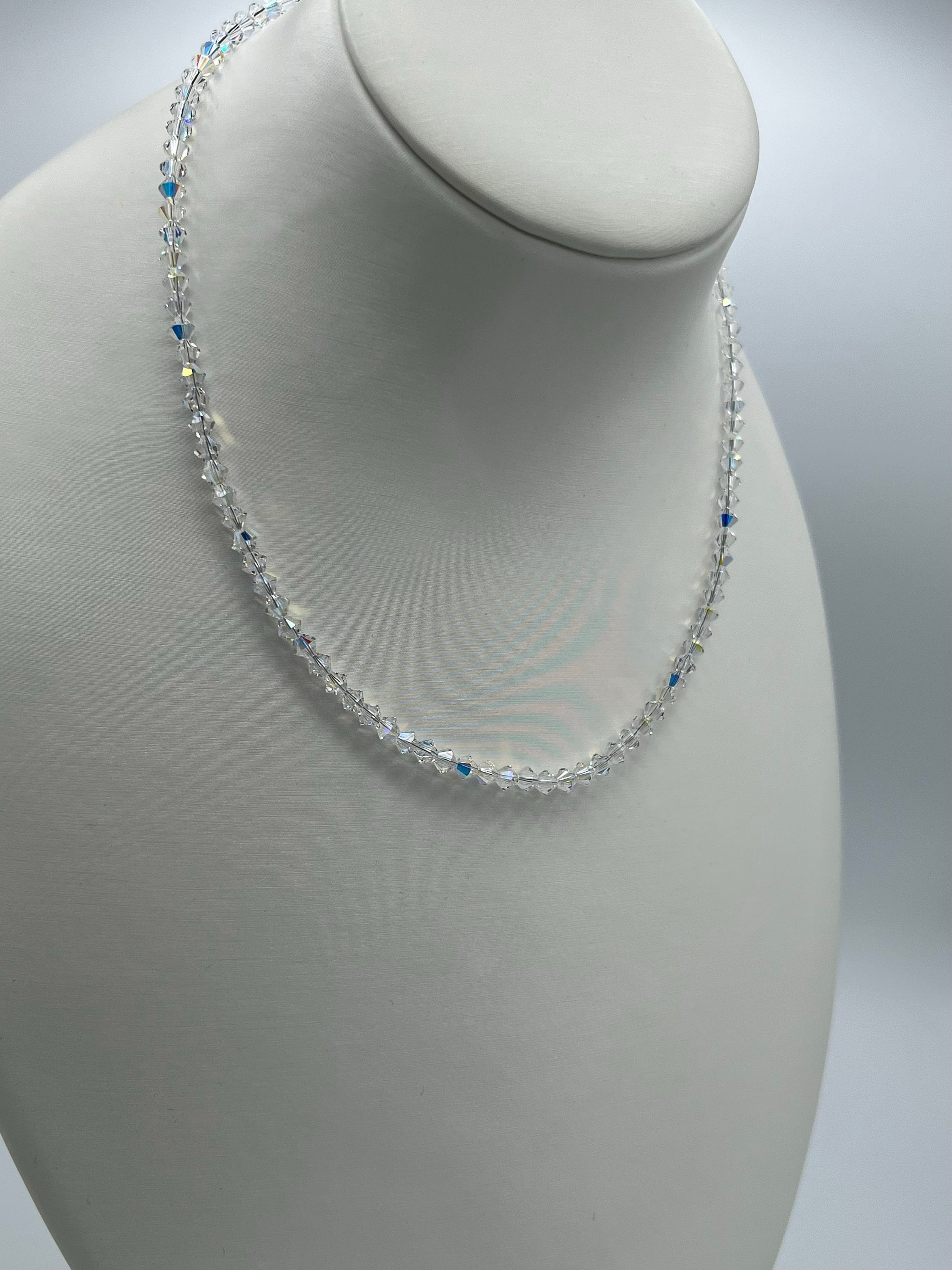 Swarovski Clear Crystal Necklace Crystal Choker Necklace Swarovski Choker Necklace Etsy