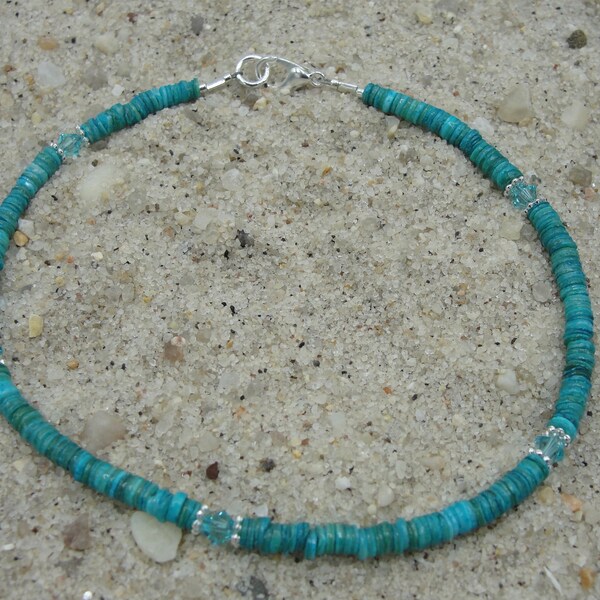 Turquoise Anklet - Etsy