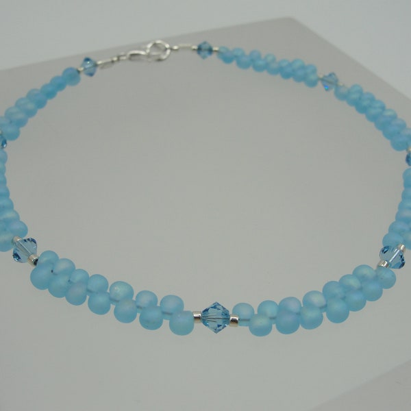 Aqua Anklet - Etsy