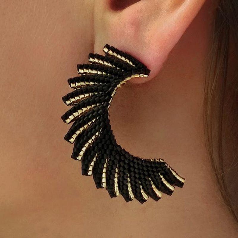 Spike Beads Earrings - Etsy