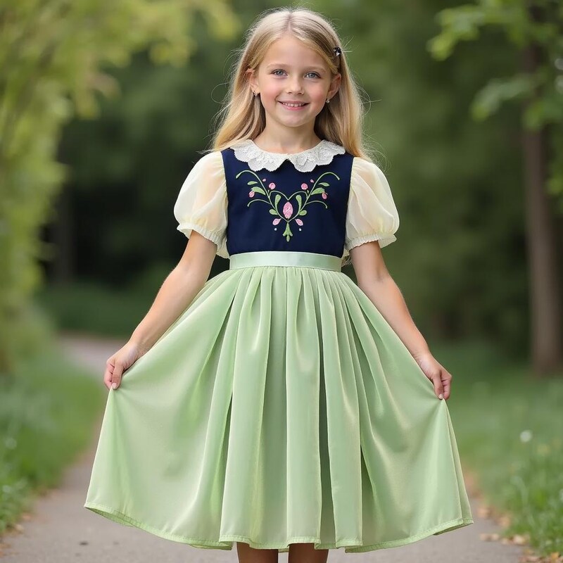 Green Princess Dress - Etsy