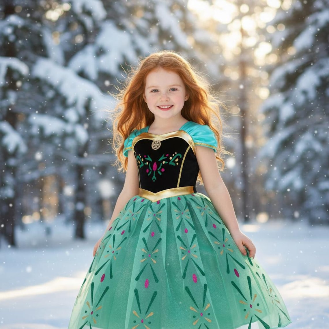 Anna Dress for Girls – Winter Princess Costume Inspired by Anna - Etsy