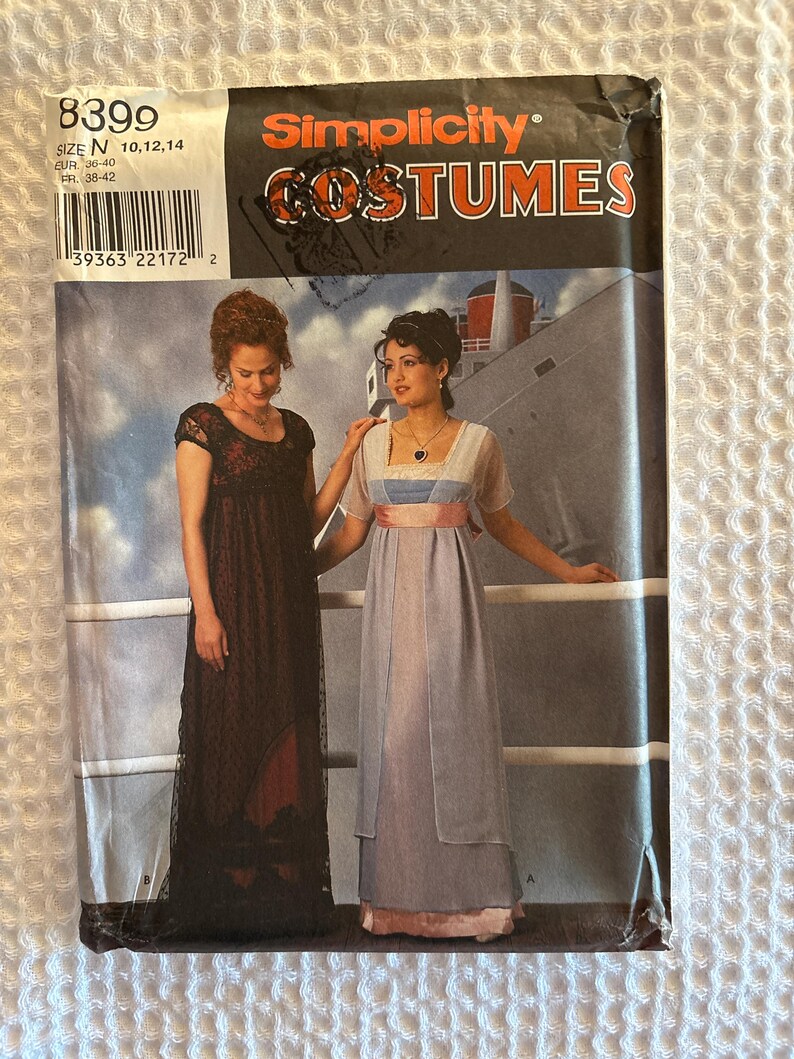 Titanic Rose Jump Dress Sewing Pattern: Simplicity 8399, Sizes 10-14 ...