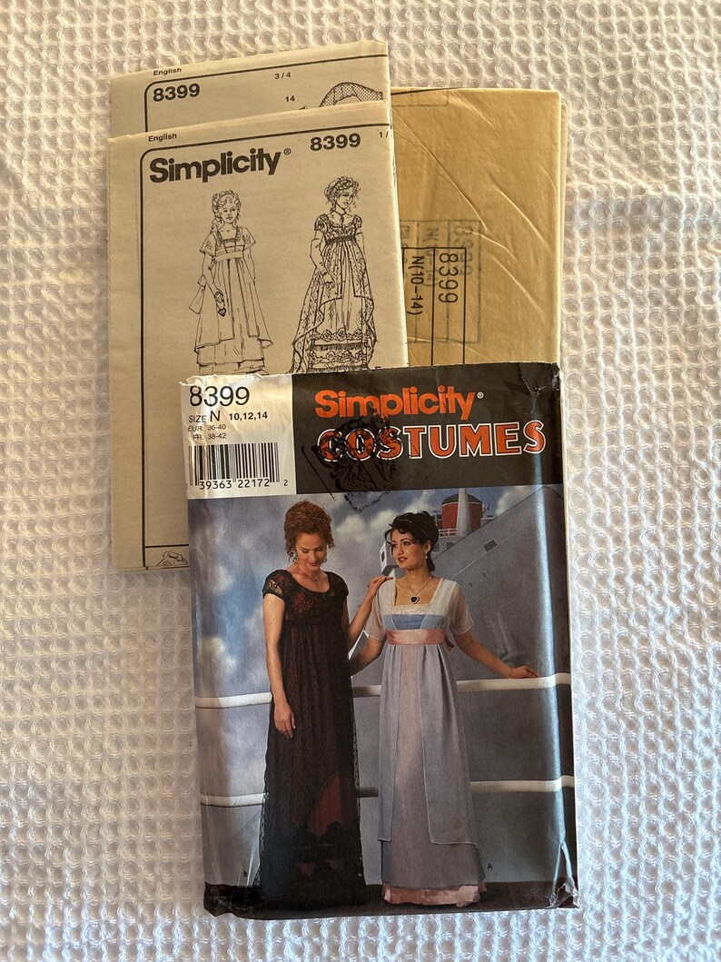 Titanic Rose Jump Dress Sewing Pattern: Simplicity 8399, Sizes 10-14 ...