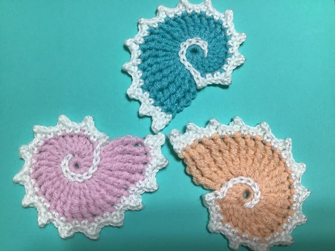 CROCHET Seashell PATTERN Pdf,seashell Coaster,beach Bag Seashell ...