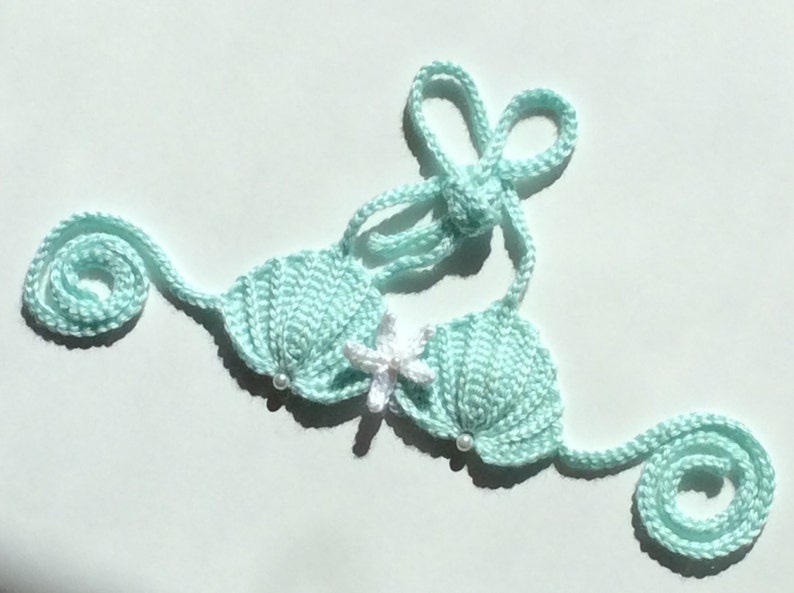 Crochet Seashell Mermaid Top,shell Bikini Top,sea Shell Crochet Baby ...