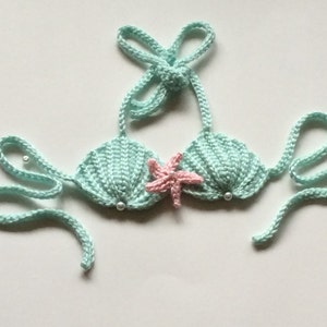 Crochet Seashell Mermaid Top,shell Bikini Top,sea Shell Crochet Baby ...