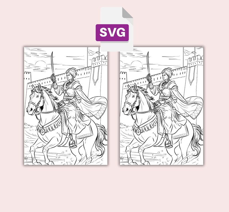 Queen Amina Coloring Page SVG | African Warrior Queen | Black History ...