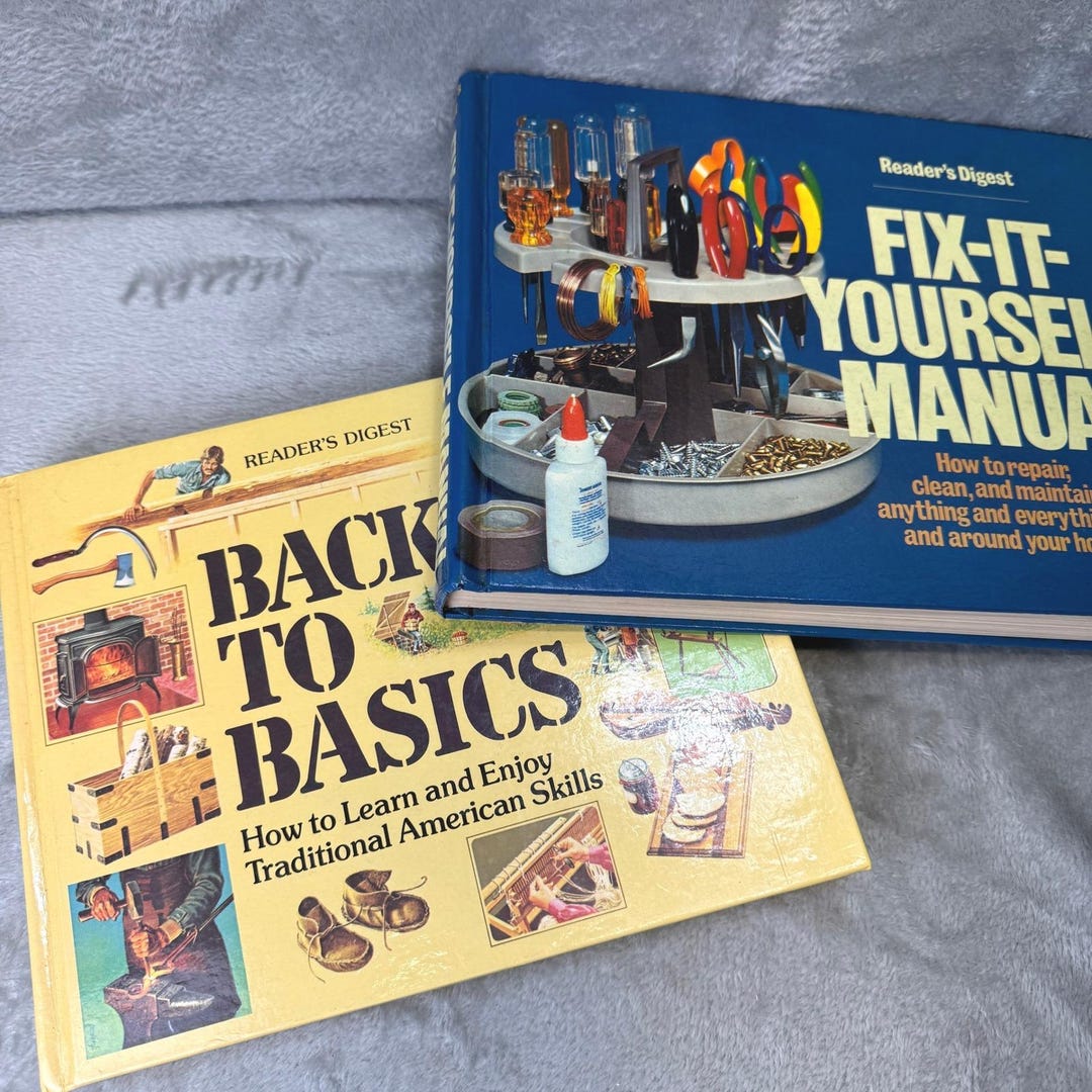 Vintage Reader's Digest DIY Book Lot Back to Basics Fix It Yourself ...