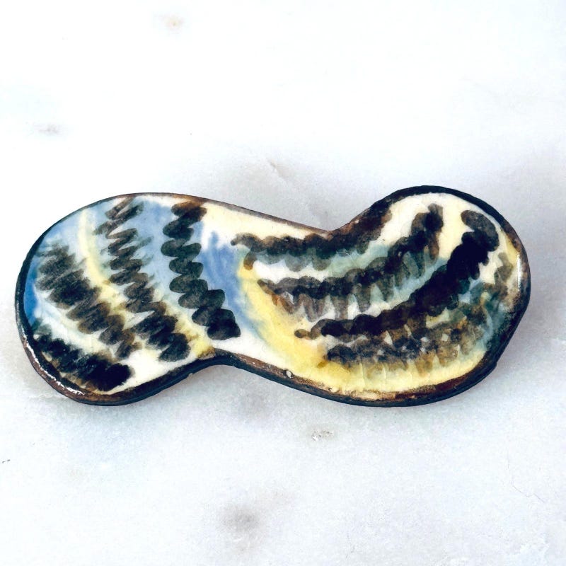 Ceramic Brooch - Etsy
