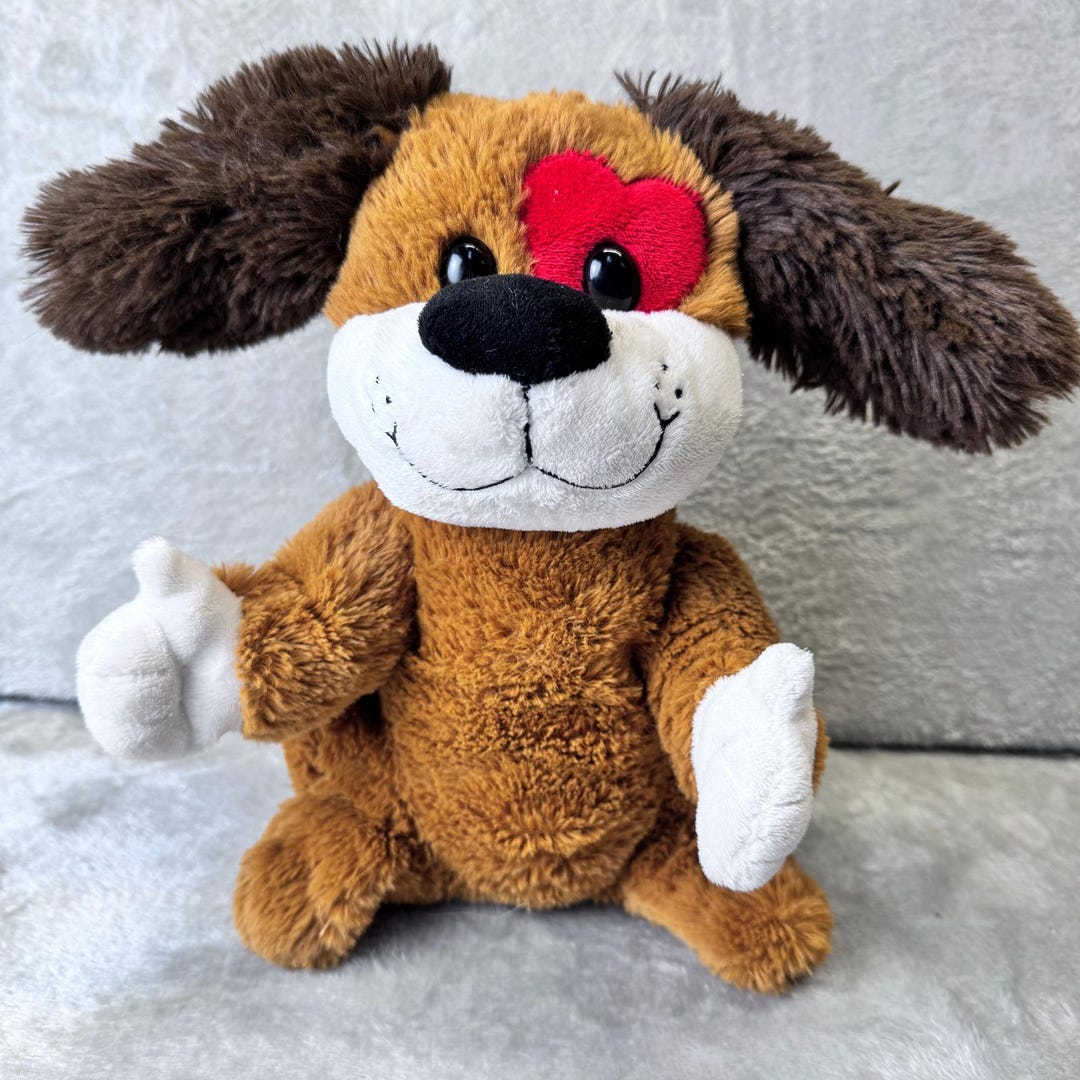 Dan Dee Animated Clapping Puppy Plush Valentine Heart Eye Stuffed Dog ...