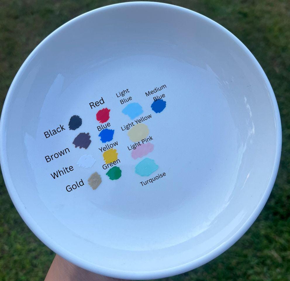 Custom Hand Painted Platter- No Border - Etsy
